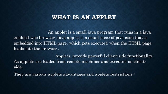 APPLET.pptx