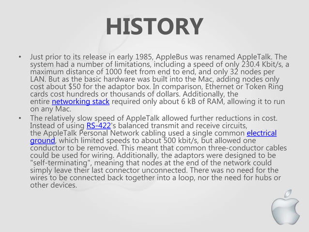 Apple talk | PPTX | Computer Networking | Computing