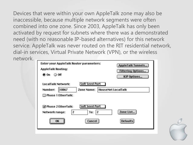 Apple talk | PPTX | Computer Networking | Computing