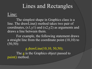 Applet and graphics programming | PPTX