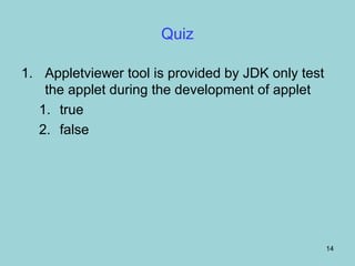 Applet execution | PPT