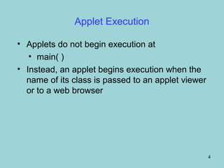 Applet execution | PPT
