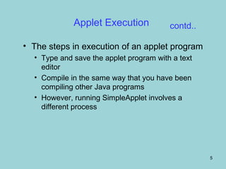 Applet execution | PPT