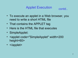 Applet execution | PPT