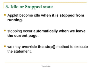 Applet & graphics programming | PPT