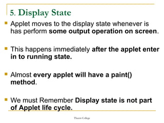 Applet & graphics programming | PPT