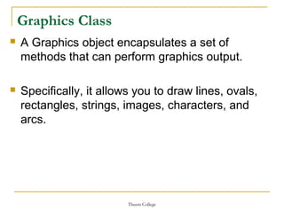Applet & graphics programming | PPT