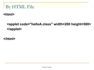 Applet & graphics programming | PPT