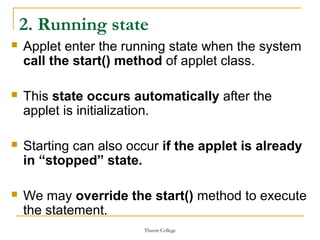 Applet & graphics programming | PPT