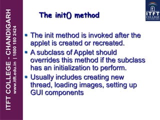 ITFT- Applet in java | PDF