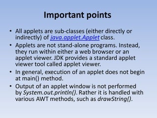 Applet in java | PDF