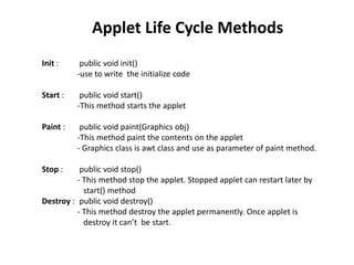 Applet in java | PPT