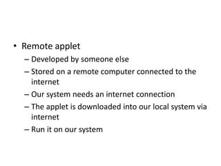 Applet intro | PPT