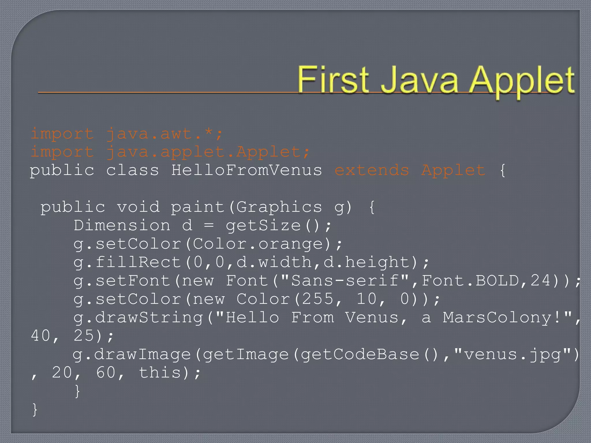 Applet life cycle | PPTX