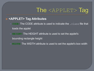 Applet life cycle | PPTX