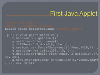 Applet life cycle | PPTX