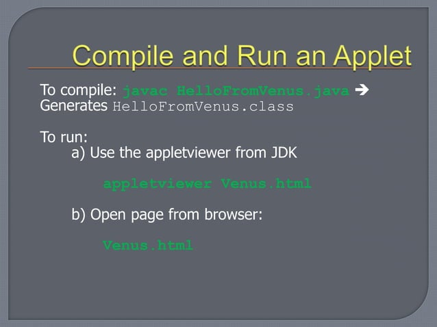 Applet life cycle | PPTX