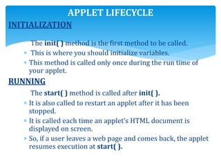Applets in Java | PPT