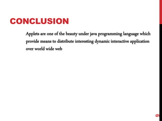 Applet programming | PPT