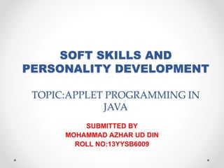Applet programming1 | PPTX | Programming Languages | Computing