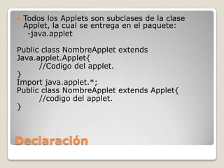 Applets | PPTX