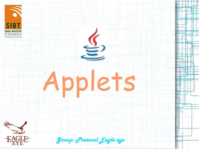 Applets | PPT