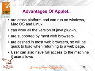 Applets | PPT