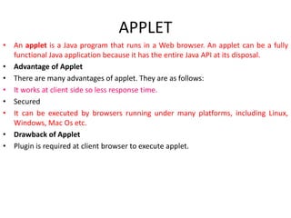 Applets | PPT