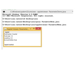 Applets | PPT