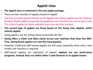 Applets | PPTX