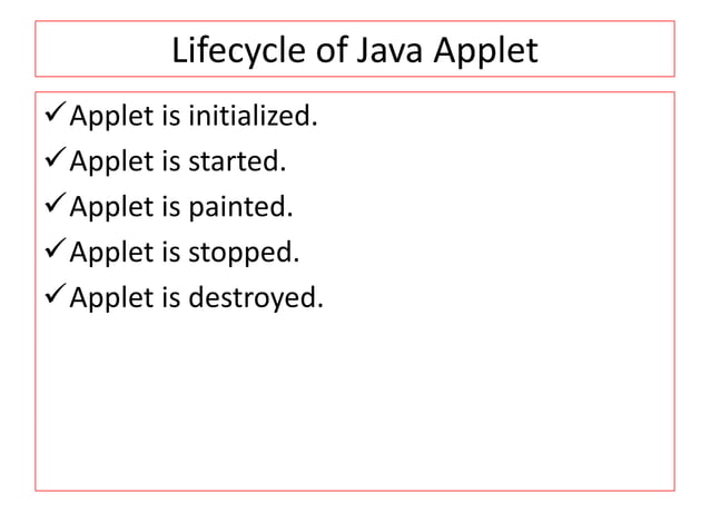 Java Applets | PPTX