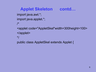Applet skelton58 | PPT