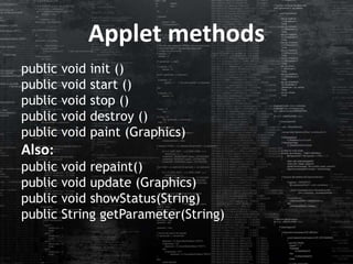 Java Applets | PPT