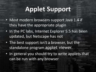 Java Applets | PPT