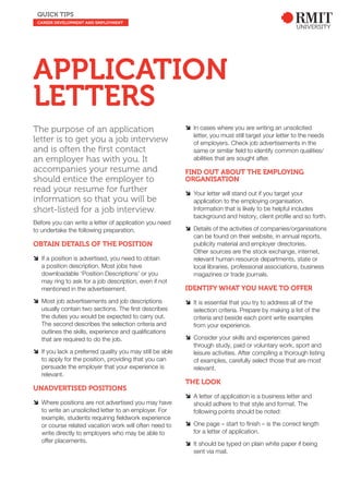 App letters quick tips | PDF