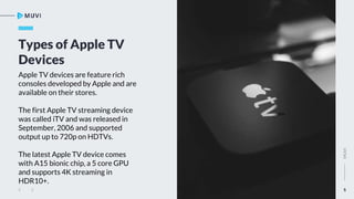 Create Apple TV Application with Muvi One | PPT