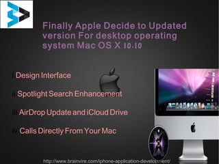 Apple Unveils Mac OS X 10.10