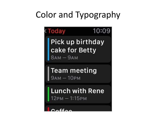Apple Watch Human Interface Guidelines | PPT