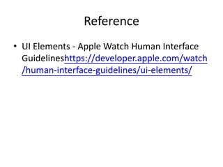 Apple Watch UI Elements | PPT