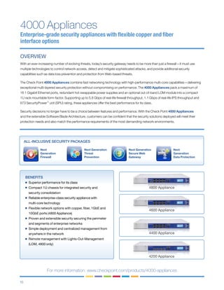 Check Point appliances brochure 2012 | PDF | Technology Industry ...