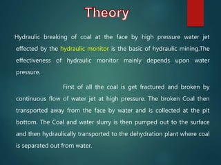 Applicability of hydraulic mining | PPTX