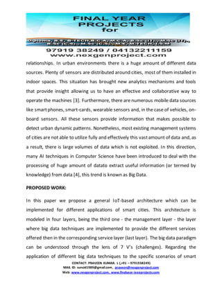 Applicability of big data techniques to smart cities deployments | PDF