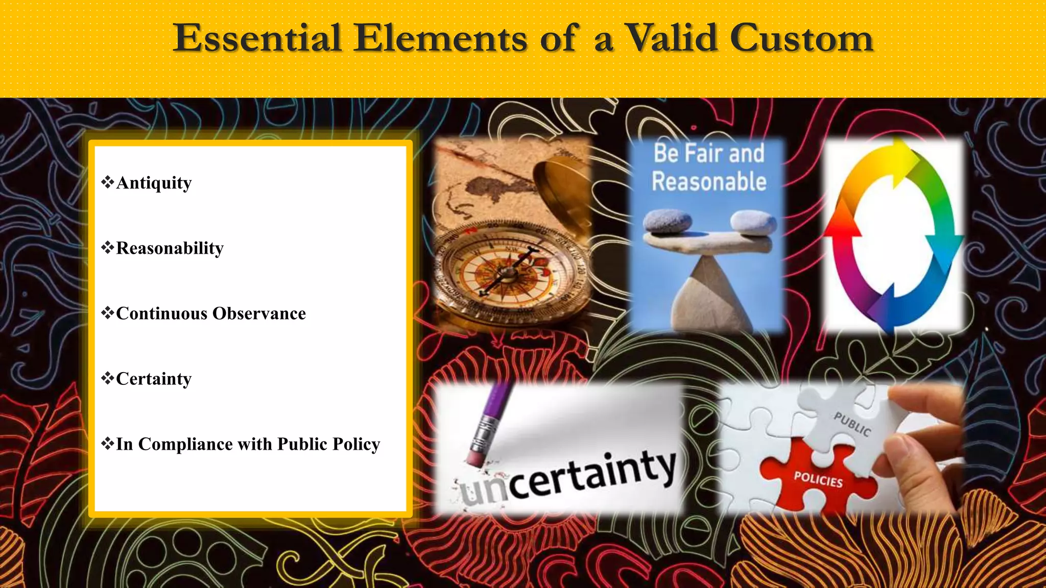 Applicability of Customs in Indian Laws by Madhuparna Ray | PPTX