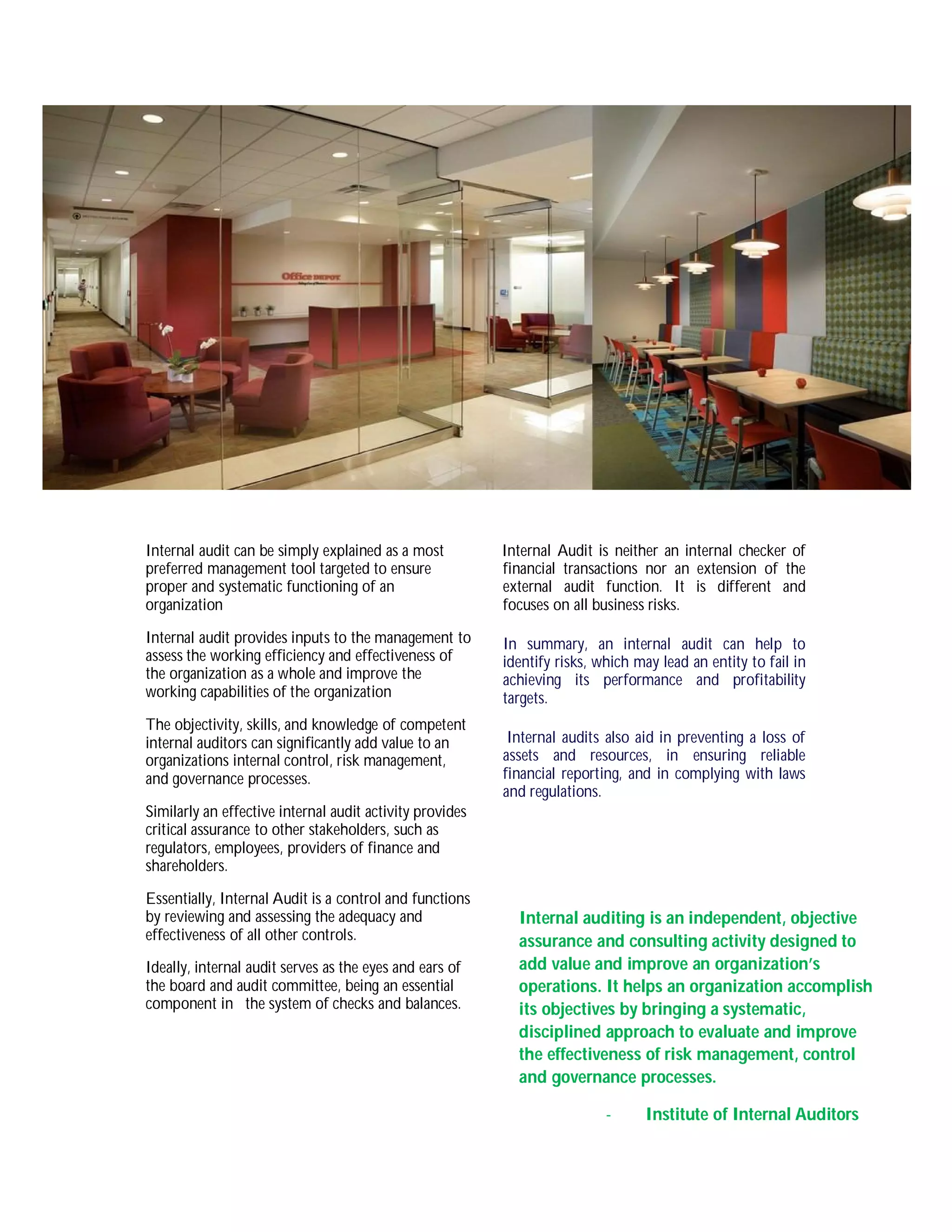 Applicability of internal audit capsule on ia program good | PDF