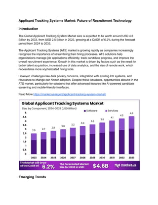 Applicant Tracking Systems Market: The Future of HR Tech | PDF