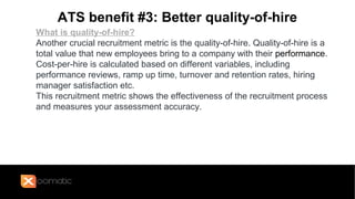 ATS Benefits: How ATS Improves Time, Cost and Quality of Hire by ...