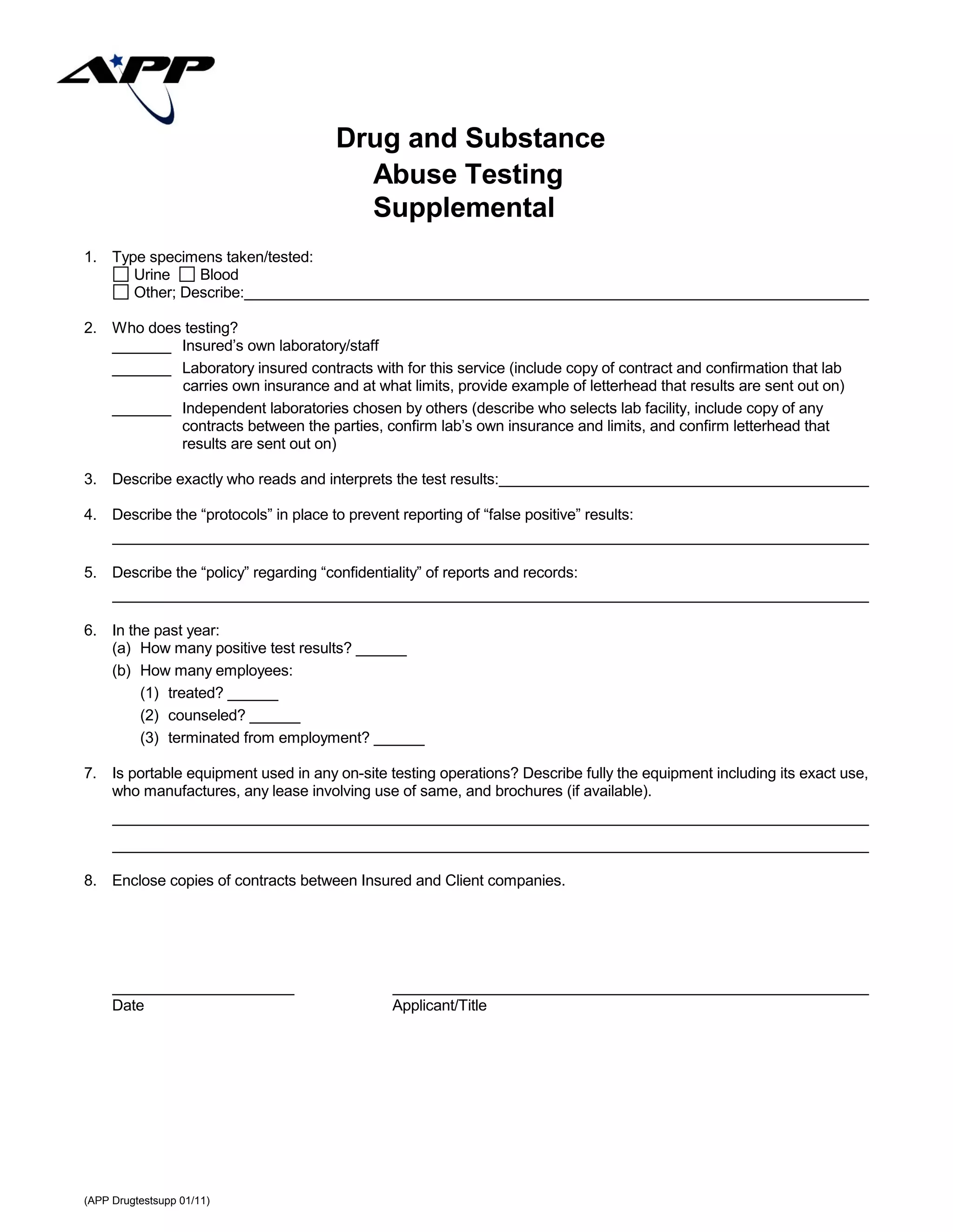 Professional Liability insurance application for Counselor | PDF