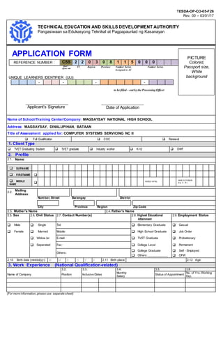 Application-form-CSS NC II.docx