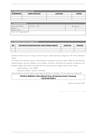 Application Form Fip | PDF