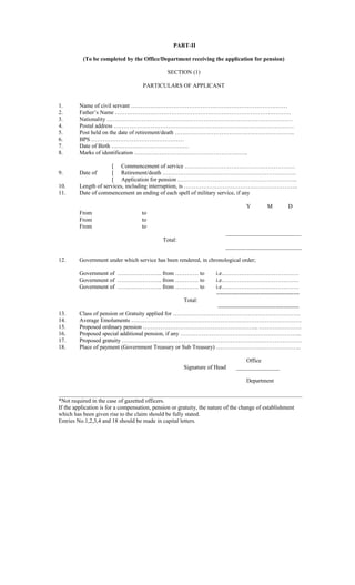 Application form-for-regular-pension-and-graduaity | PDF